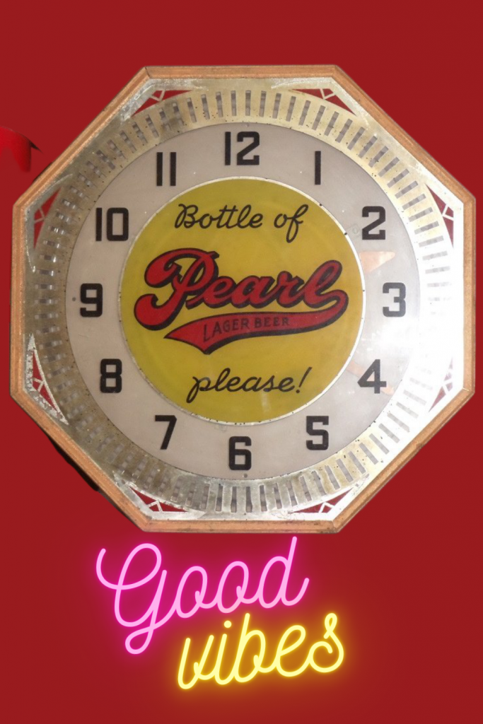 Pearl Beer Clock History - Texas Vintage Shop Directory