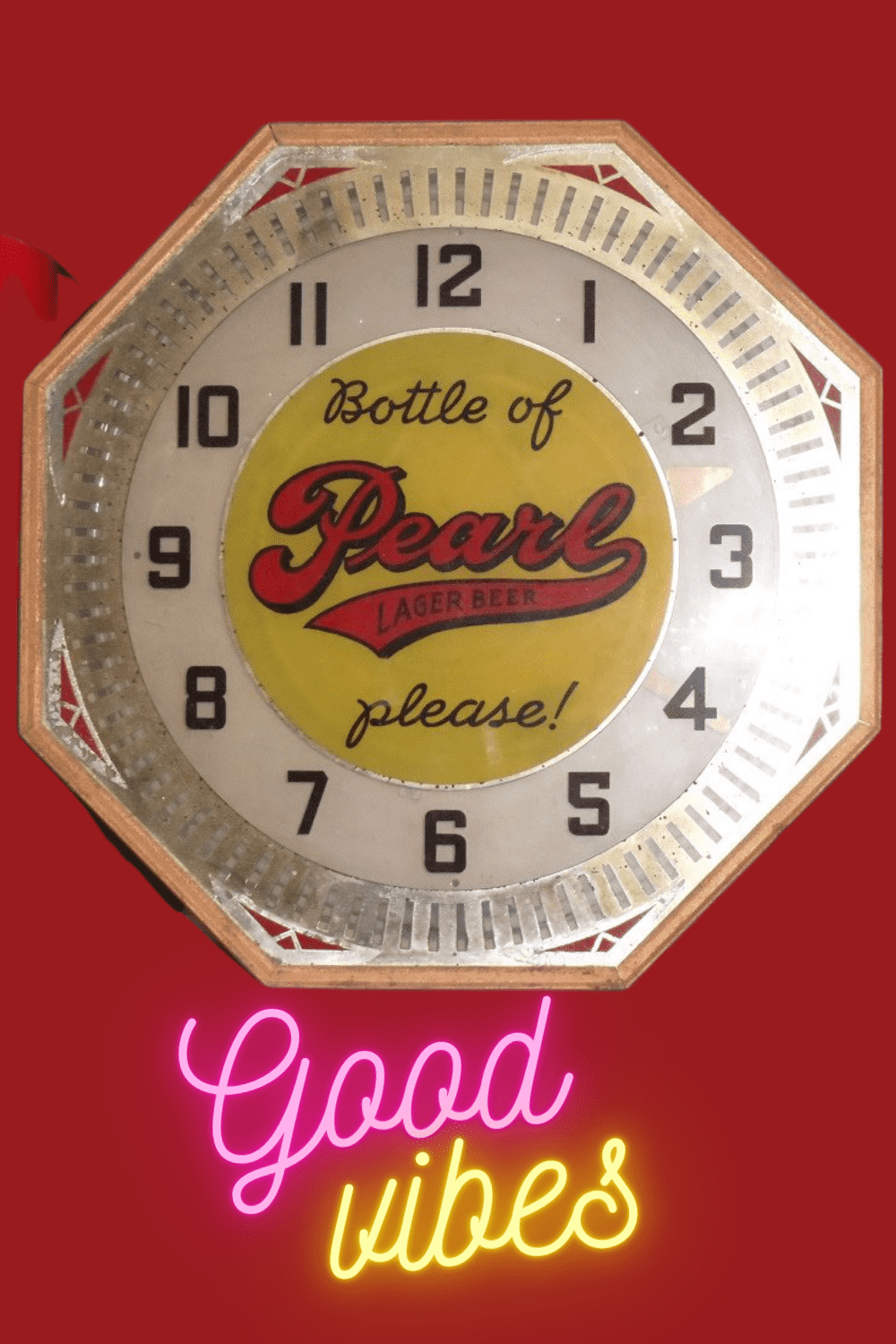 Pearl Beer Clock History - Texas Vintage Shop Directory