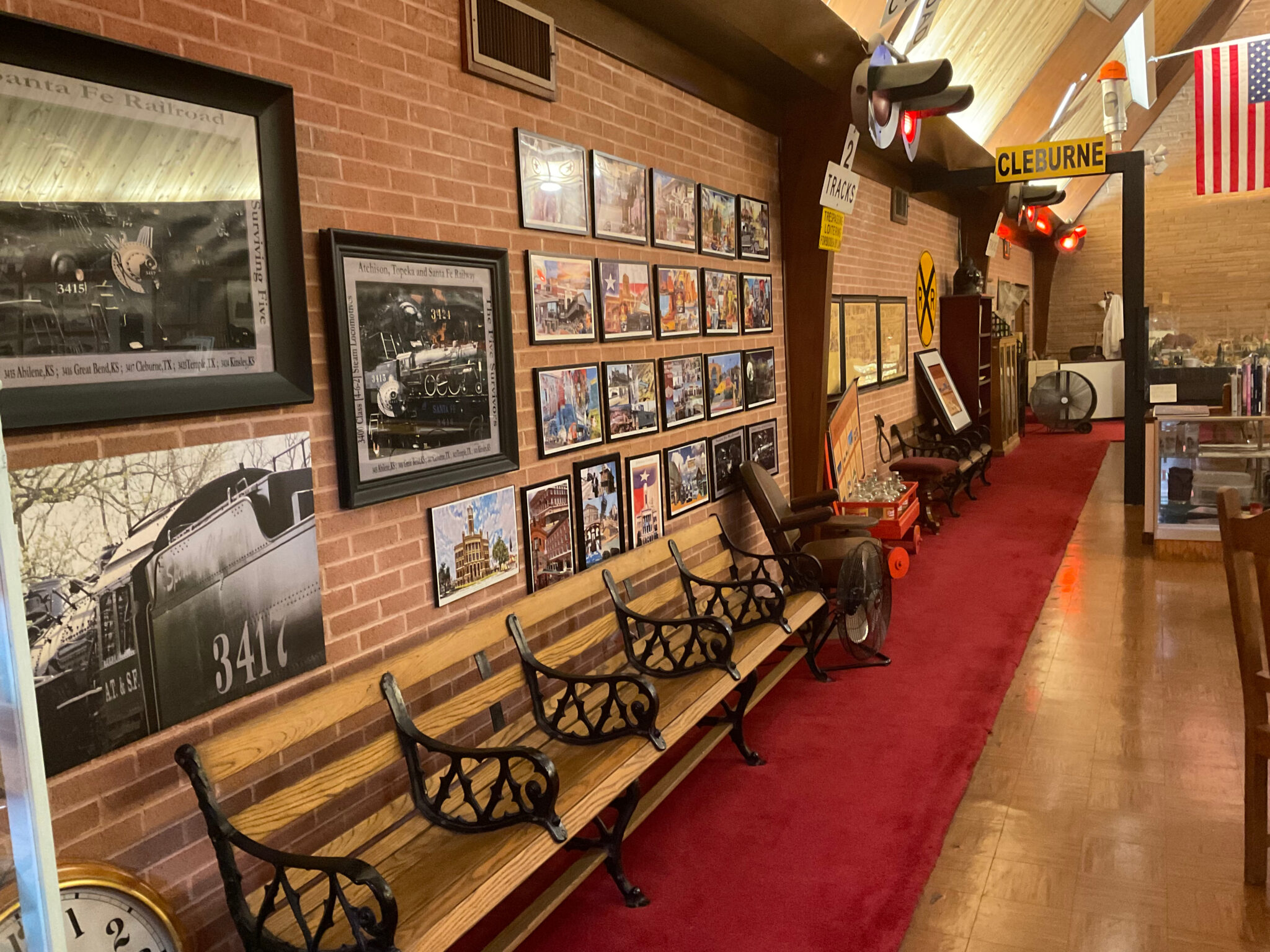 Dillon Depot in Cleburne, Texas old fashioned soda shop