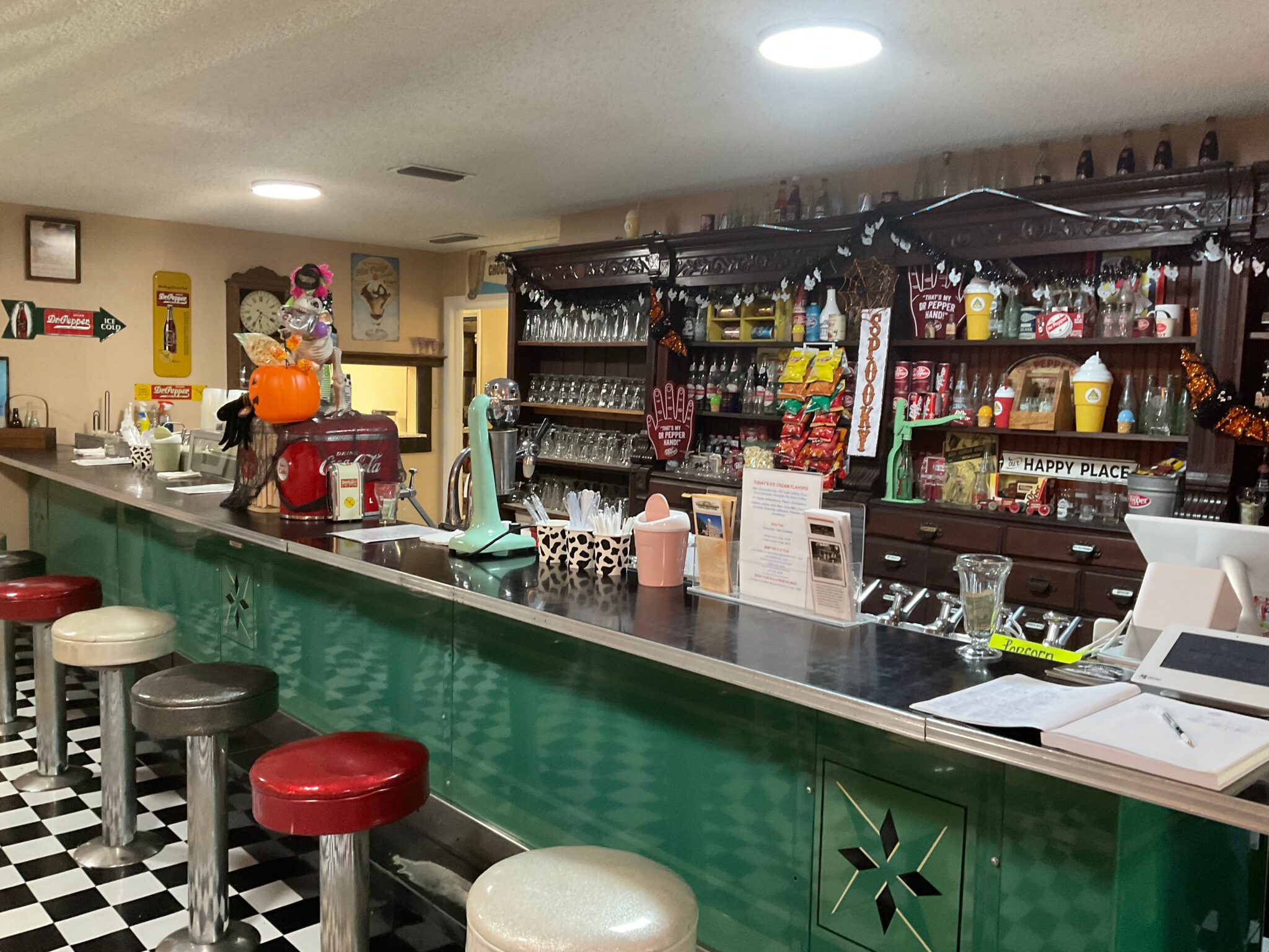 Dillon Depot in Cleburne, Texas old fashioned soda shop