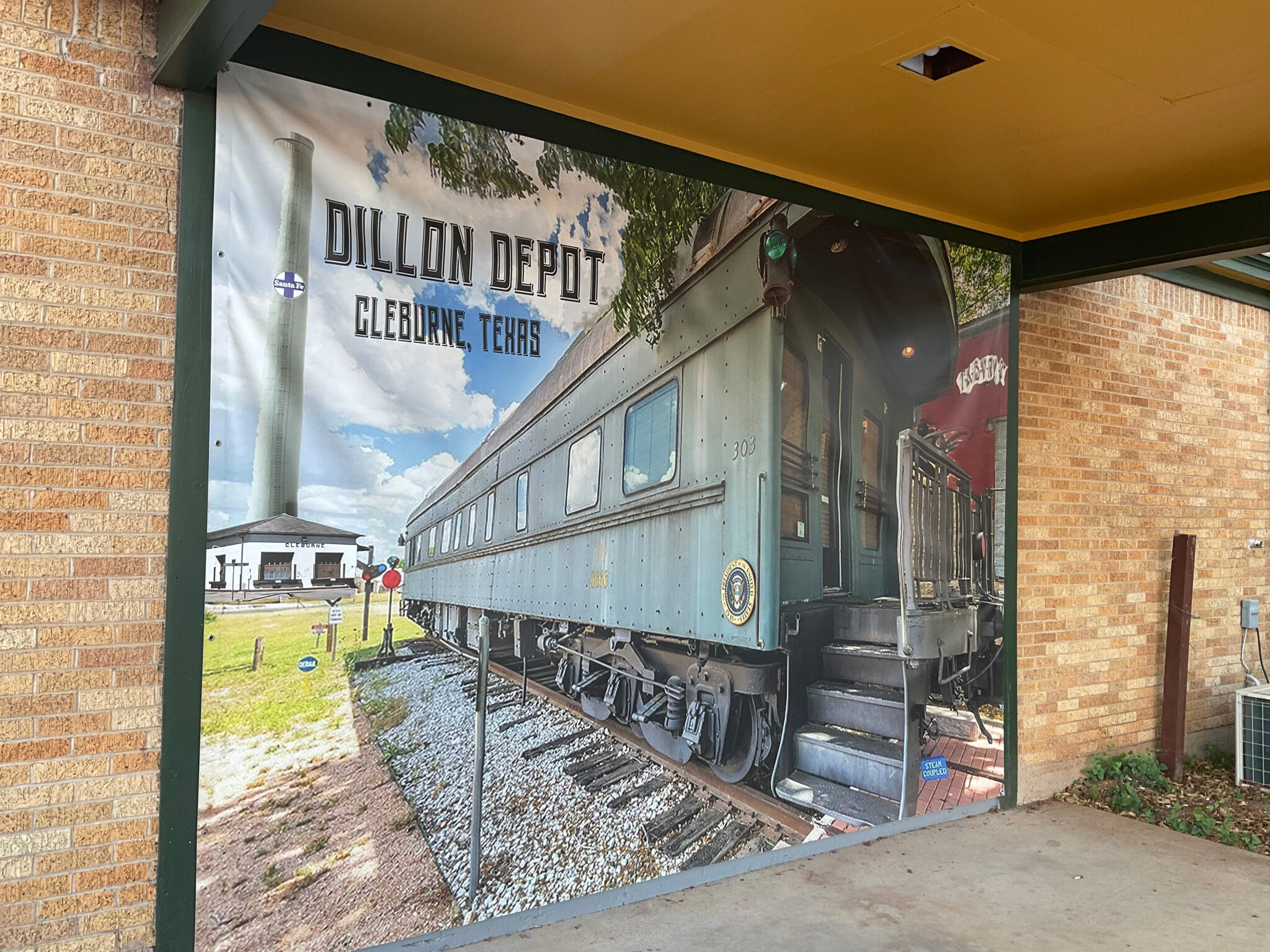 Dillon Depot in Cleburne, Texas old fashioned soda shop