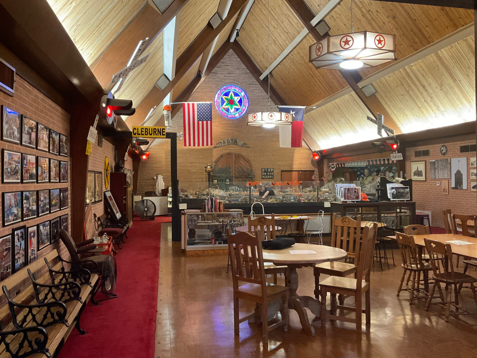 Dillon Depot in Cleburne, Texas old fashioned soda shop